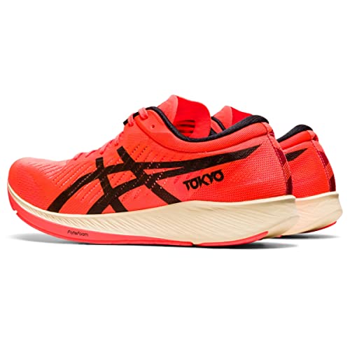 ASICS Women's Metaracer Tokyo Running Shoes, 8.5M, Sunrise RED/Black